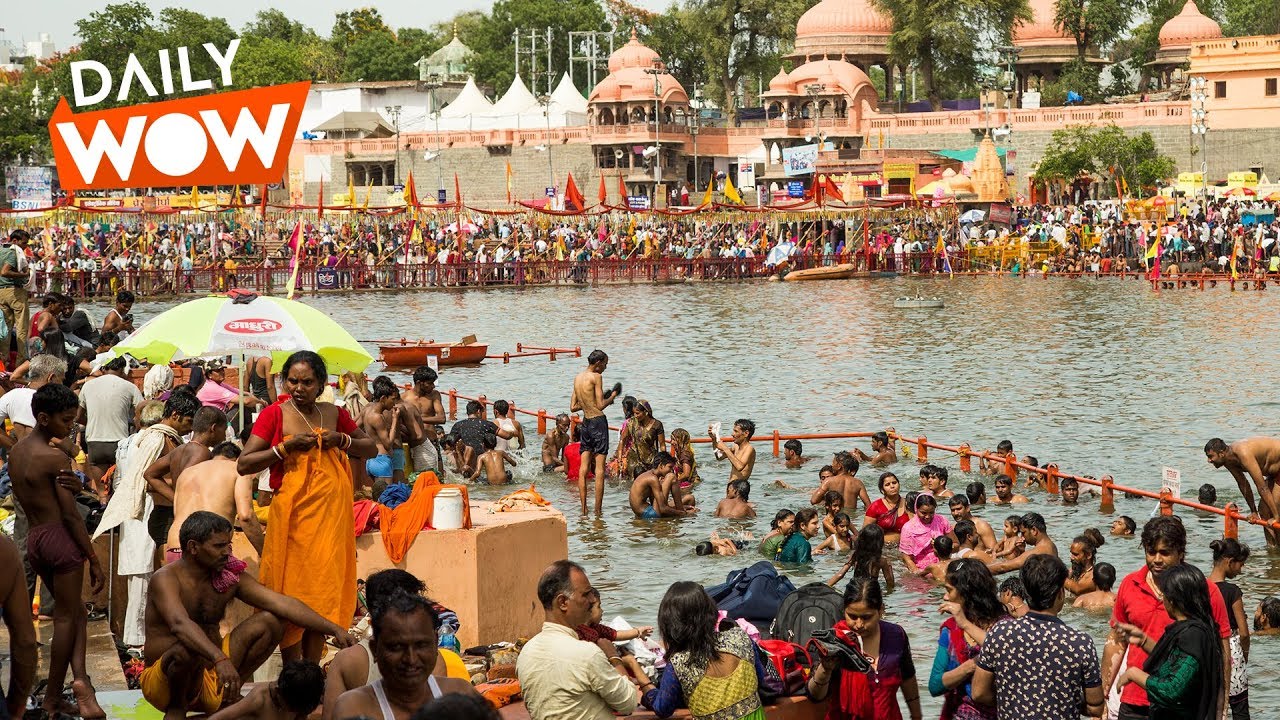 This sacred river is packed with millions of pilgrims once every 3 ...